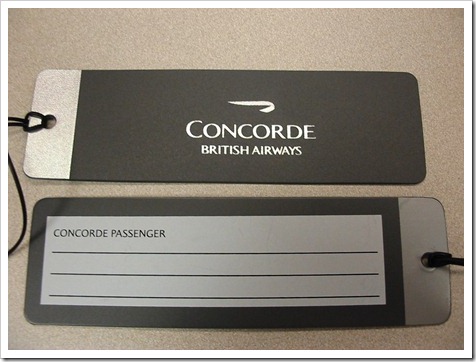 Concorde CONCORDE BRITISH AIRWAYS CABIN BAGGAGE TAG LUGGAGE LABEL X 5 ...