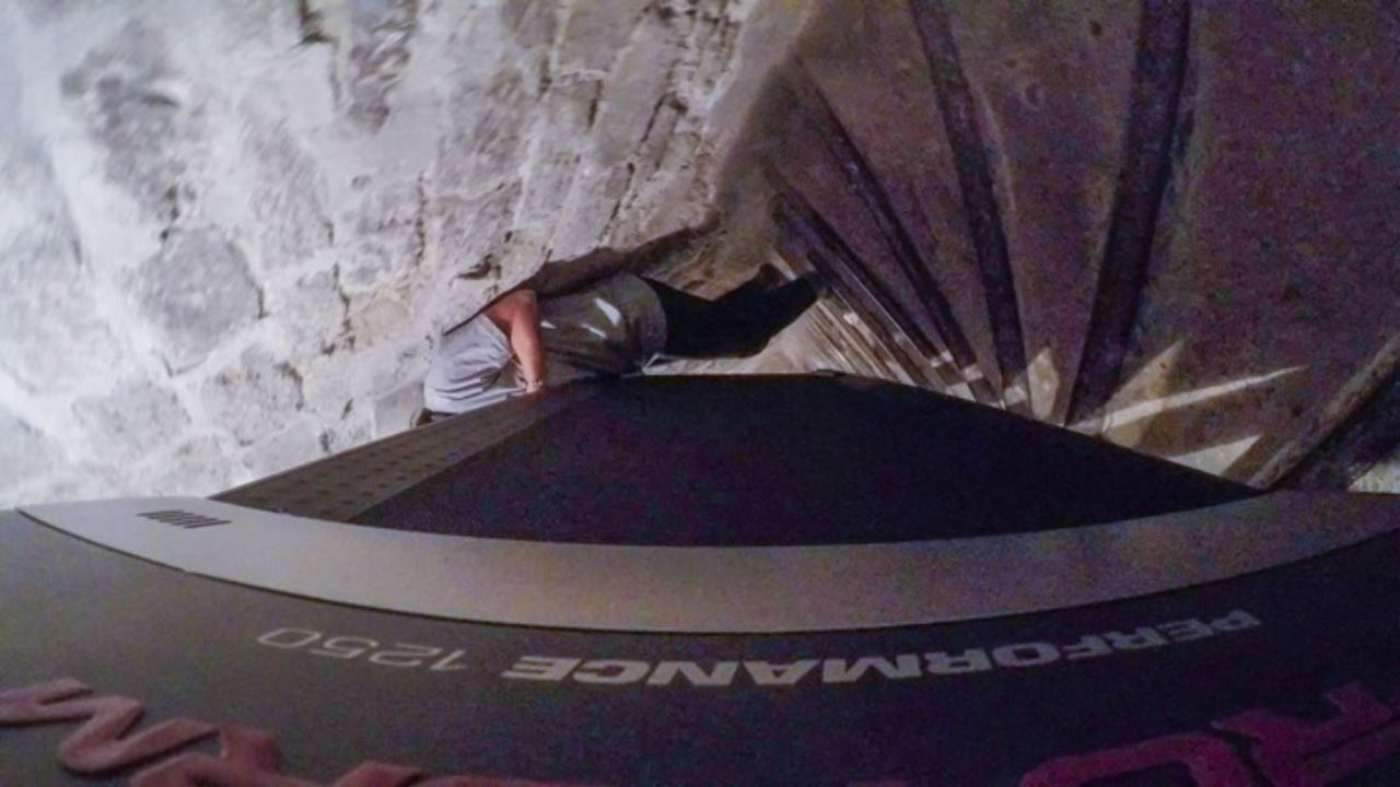 Friday Fun Video: How we got the treadmill underground into the DCR Cave | DC Rainmaker