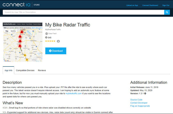 How To: See Map Overlays of Varia Radar Data, with Vehicle Counts | DC ...