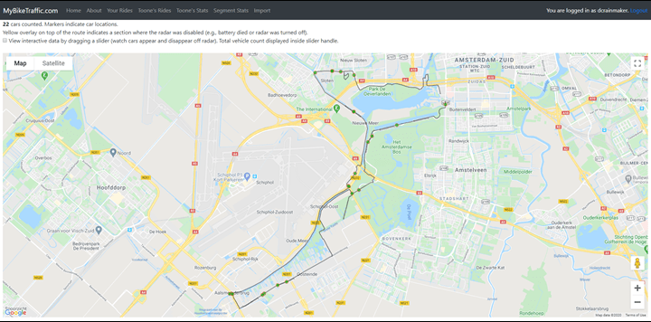 How To: See Map Overlays of Varia Radar Data, with Vehicle Counts | DC ...
