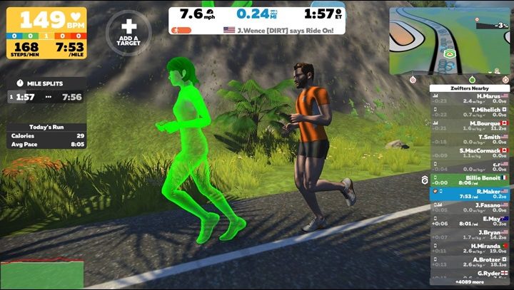 Zwift Rolls out Running Pace Partners: First impressions | DC Rainmaker