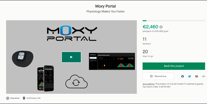 Moxy Launches Kickstarter for Training Portal Platform and Device | DC ...