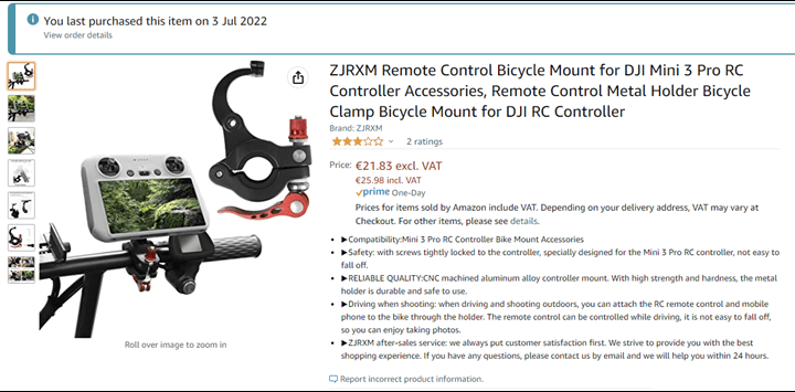 DJI Mini 3 Pro Accessories Tested: New Bike Mount for ActiveTrack | DC ...