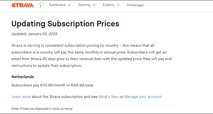Strava Responds to Pricing Fiasco, What Strava Costs in Every Country ...